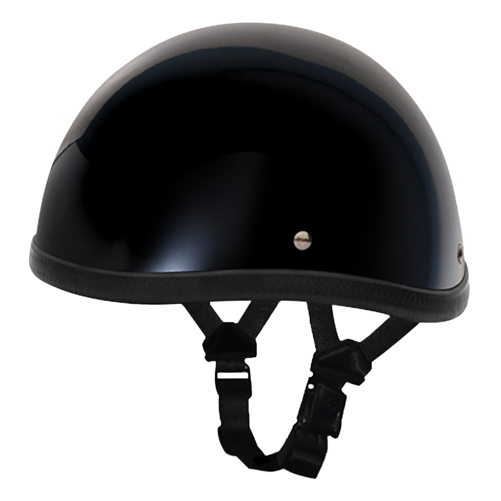 Novelty Smokey W/O Snaps- Hi-Gloss Black – Daytona Helmets