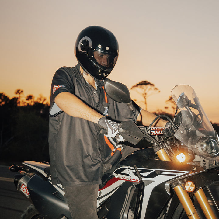 DOT Daytona Retro Full Face Motorcycle Helmet: Vintage Style for Men ...