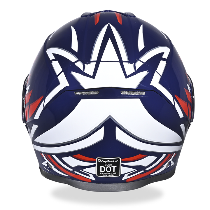 Daytona Glide Modular Motorcycle Helmet - DOT Approved, Bluetooth Read ...
