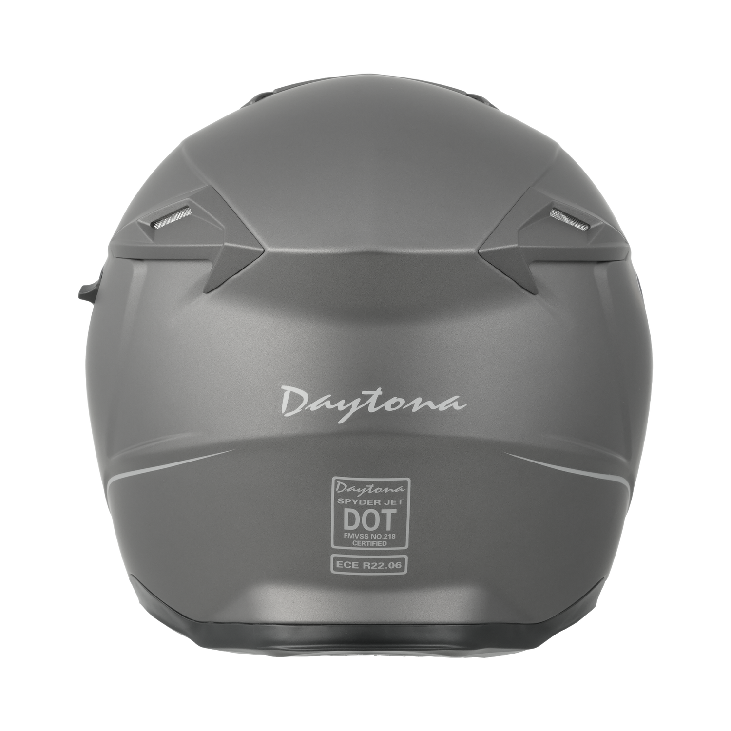 D.O.T. & ECE Daytona Spyder Jet- Gun Metal Grey Dull Metallic – Daytona ...