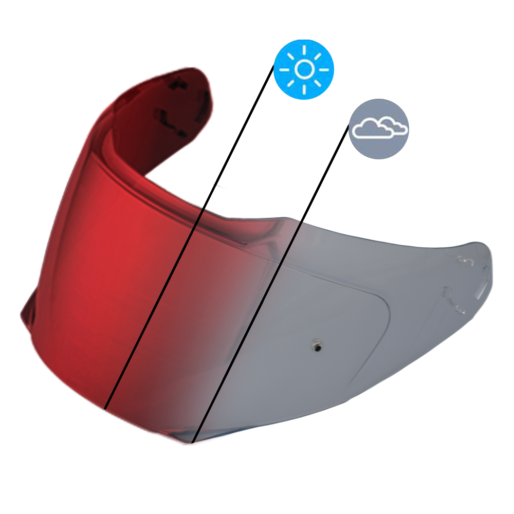 Glide Shield Outer- Photochromic Red – Daytona Helmets