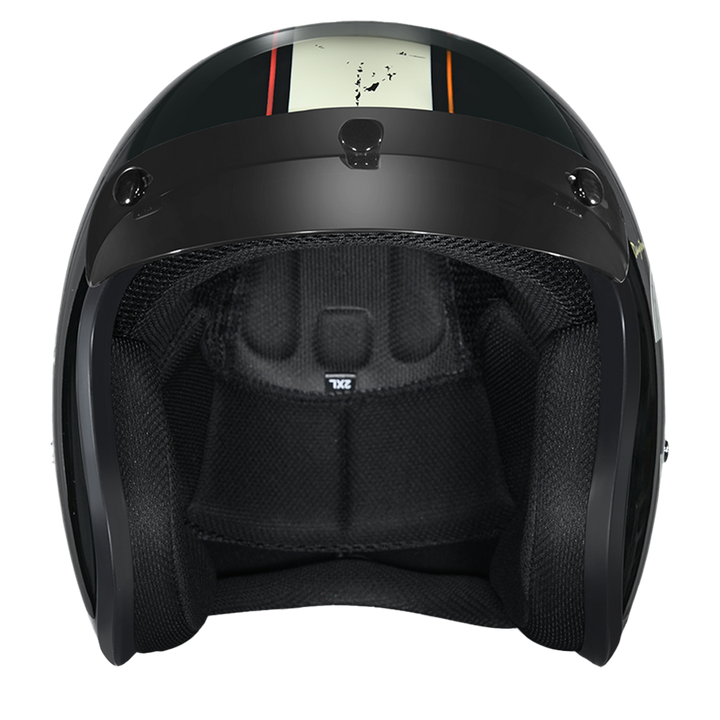 DOT Approved Daytona Cruiser Open Face Motorcycle Helmet - Men, Women ...
