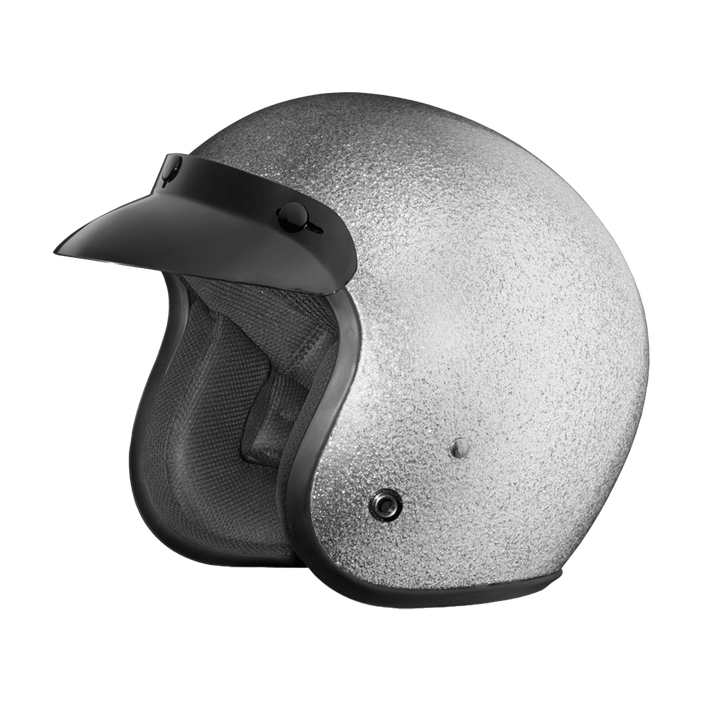 D.O.T. Daytona Cruiser- Silver Metal Flake – Daytona Helmets