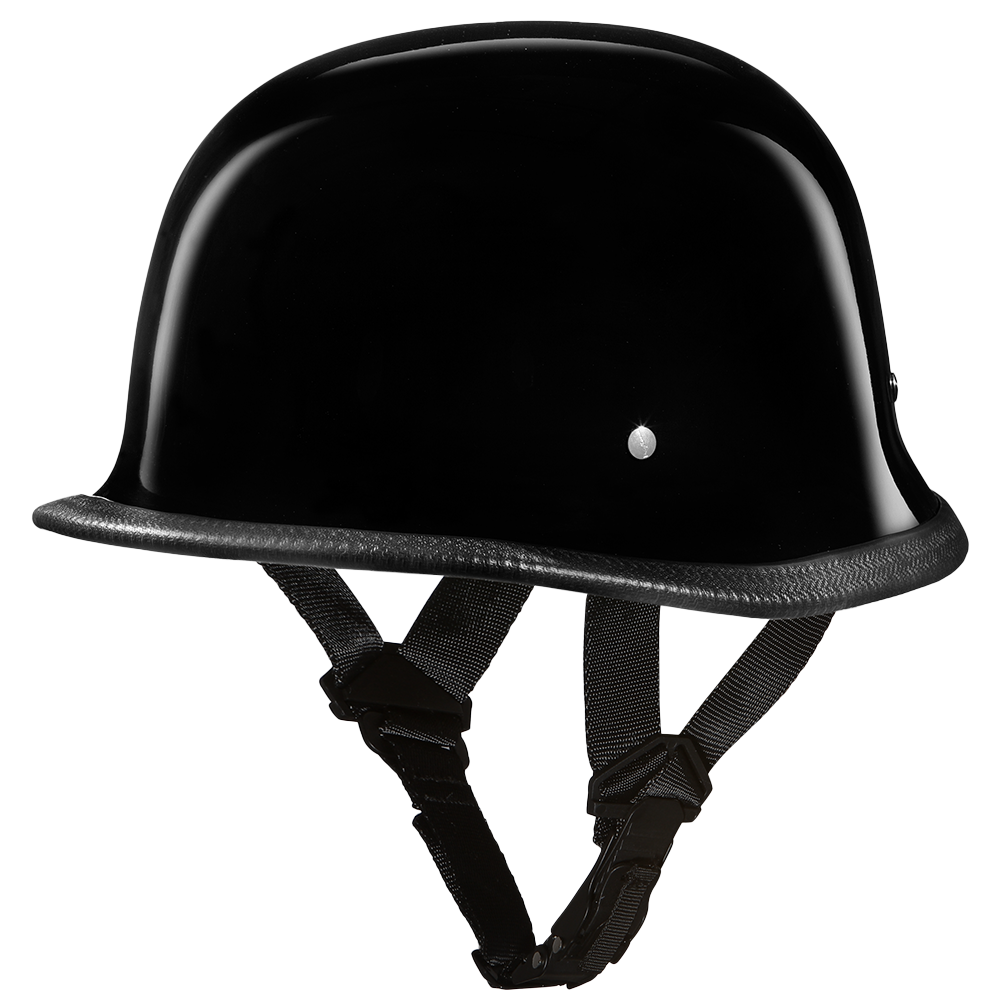 D O T German Hi Gloss Black Daytona Helmets d-o-t-german-hi-gloss-black-daytona-helmets